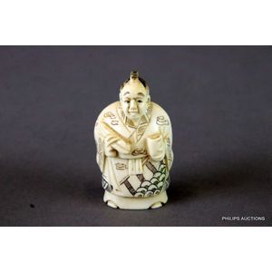 Carved Japanese ivory netsuke - price guide and values