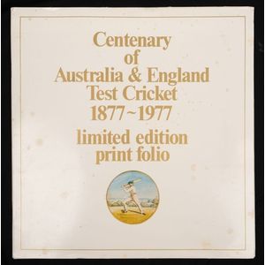 Centenary of Australia & England Test Cricket Limited Edition Folio ...