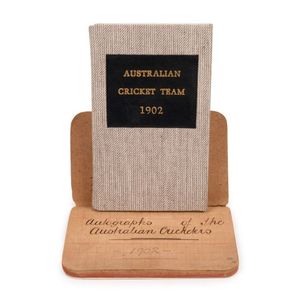 1902 Australian Cricketers Autographs in Custom Leather Box - Sporting ...