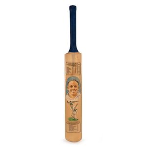 Sir Donald Bradman Cricket Bat with Career Stats and Signature ...