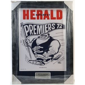 AFL/VFL WEG posters and cartoons memorabilia - price guide and values