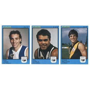 1982 Scanlen's WAFL 'League Football' complete set with Checklists ...
