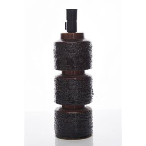 Brown Glazed Ceramic Lamp Base - Lamps - Table & Desk - Lighting
