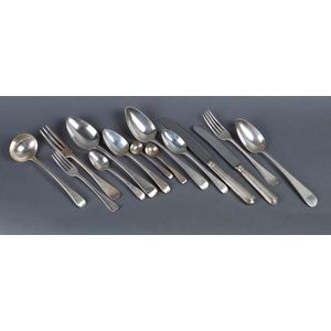 Large Old English Sterling Silver Cutlery Set - Flatware/Cutlery and ...