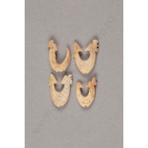 Four Matau: Traditional Fish Hooks - New Zealand Maori - Tribal