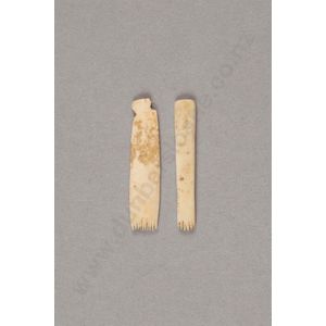 Serrated Tattooing Chisels - Bone Uhi Matarau Pair - New Zealand Maori ...