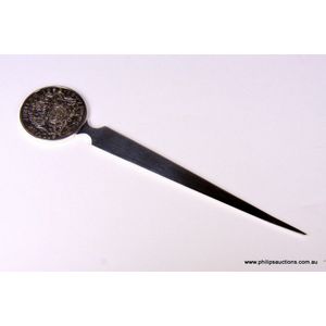Devlin Silver Jubilee Letter Opener with Queen's Head - Letter openers ...