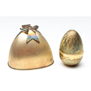Stuart Devlin Silver Surprise Cat and Cake Egg - Zother - Silver