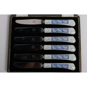 Silver Plated Fruit/Pate Knives Set (Boxed)