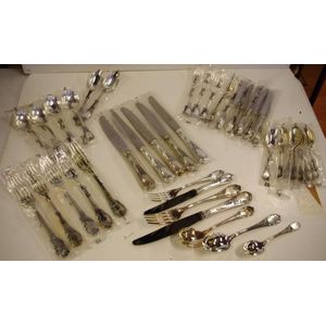 Christofle Marly Silver Plate Flatware Set (39 Pieces) - Flatware ...