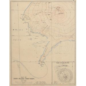 Map of Ross Island-West Coast, Antarctica, 1912 - Historical Documents ...