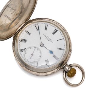 Silver Hunting Case Pocket Watch by F. Wicks & Co - Watches - Pocket ...