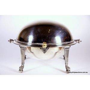 Antique Silver Plated Chafing Dish by John Round & Son - Bowls ...