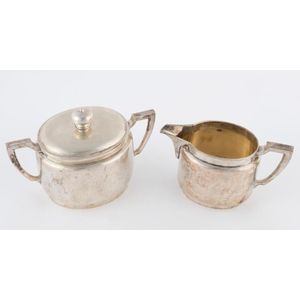 Austro-Hungarian Antique Silver Milk Jug and Sugar Basin Set - Jugs ...