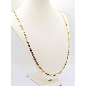 18ct Yellow Gold Figure Eight Curb Link Chain Necklace - Necklace/Chain ...