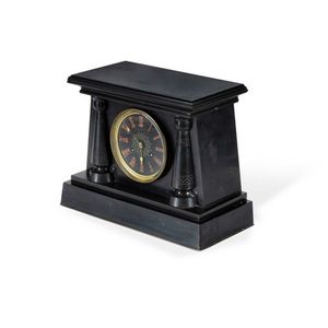 Aesthetic Movement Black Slate Chiming Mantle Clock by Thomas ...