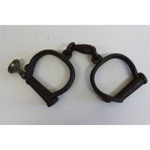 Convict handcuffs and manacles, Australian Colonial, Port Arthur ...