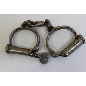 Convict handcuffs and manacles, Australian Colonial, Port Arthur ...