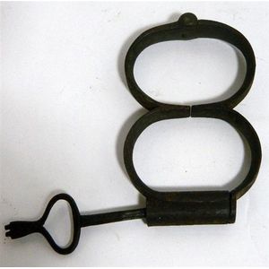 Convict handcuffs and manacles, Australian Colonial, Port Arthur ...