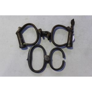 Convict handcuffs and manacles, Australian Colonial, Port Arthur ...