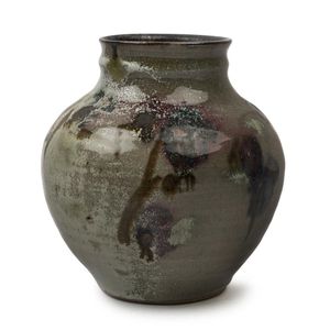 Milton Moon Incised Studio Pottery Vase, 17cm - Moon, Milton - Ceramics