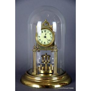 Antique clock under glass dome clock - price guide and values