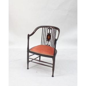 Edwardian Inlaid Tub Chair - Seating - Singles/Pairs/Threes of Chairs ...