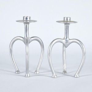 Stephane Rondel Heart Candlestick Holders - Candelabra/Candlesticks ...