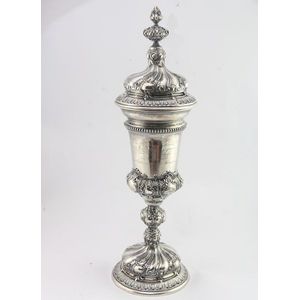 Germanic Silver Cup with Presentation and Ornate Decoration - Mugs ...