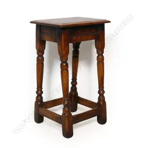Elizabethan Style Oak Joint Stool with Turned Legs - Seating - Stools ...