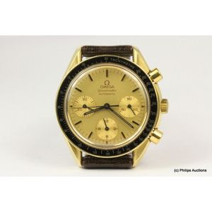 18ct Gold Omega Speedmaster Chronograph Watch, 1988 - Watches - Wrist ...