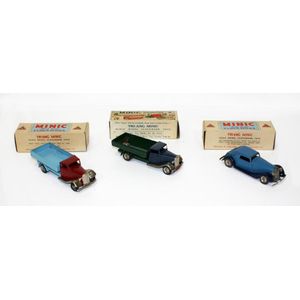 Tri-Ang Minic Clockwork Vehicles Lot - Clockwork - Toys & Models