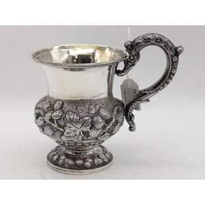 Georgian Sterling Silver Cup with Berry Decorations, 1791 Hallmark ...