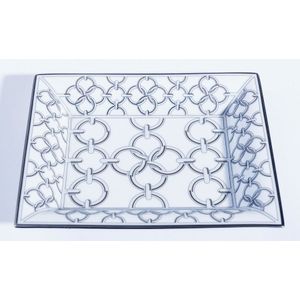 Hermes Porcelain Dish: Elegant White with Grey Chain Pattern - Zother ...