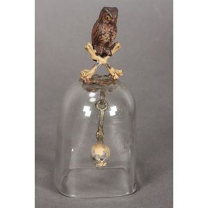 Austrian Death Bell: Owl Handle, Skull Ringer, Unusual Glass - Zother ...