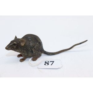 Delicate Field Mouse: Charming Cold Painted Bronze Figurine - Animals ...