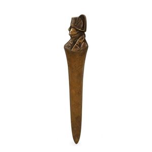 19th Century French Bronze Napoleon Letter Opener, 27cm High - Letter ...