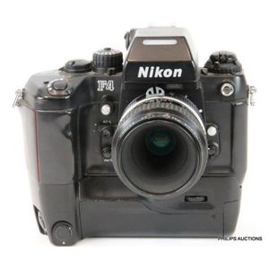 Nikon F4 SLR Camera with MB-23 Motor Drive and Lens - Photography ...