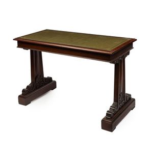 William IV Greek Revival Mahogany Library Table - Circa 1830s - Tables ...