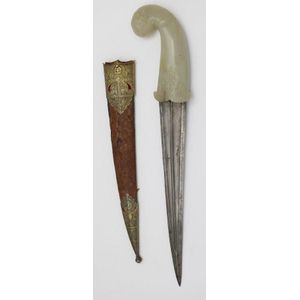 Indian Jade Jambiya with Gilt Silver Scabbard - Edged Weapons ...