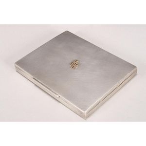 George V Sterling Silver and Gold Cigarette Case, London 1935 - Smoking ...