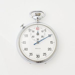 Vintage Galco Swiss Stopwatch Timer in Silver Chrome with Box - Watches ...