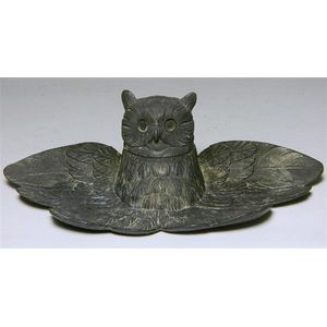 Pewter Owl Inkwell - Writing - Inkwells & inkstands - Recreations ...