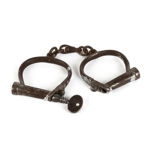 Convict handcuffs and manacles, Australian Colonial, Port Arthur ...
