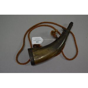 European Brass Powder Horn with Rope Lanyard - Uniforms, Kit, & Field ...