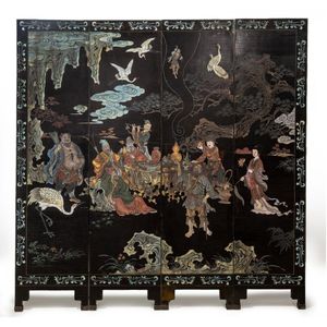 Chinese Coromandel Lacquer Screen: Early 20th Century Masterpiece ...