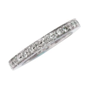 30 Diamond Eternity Ring in 18ct White Gold, Size J - Rings - Jewellery