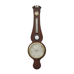 Georgian Mahogany Banjo Cased Mercury Barometer by M. Woller ...