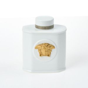 Versace Rosenthal Gorgona Flask: Opulent Medusa Design, Gold Accents ...