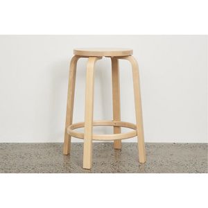 Alvar Aalto Bar Stool, Model 64, Birch, Artek, Anibou Label ...